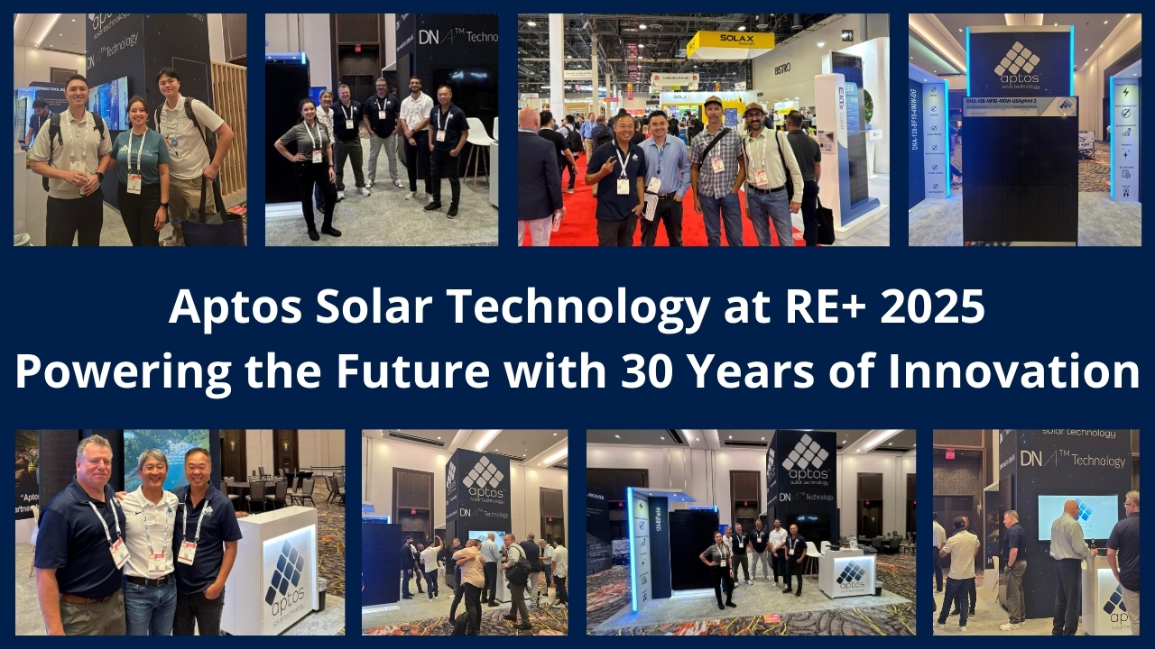 Aptos Solar Technology at RE+ 2025: Powering the Future with 30 Years ...